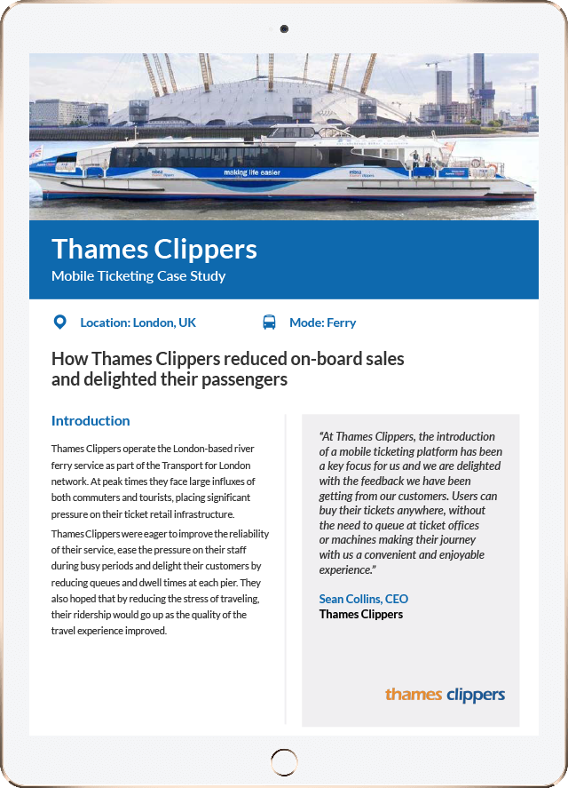 Thames Clippers Mobile Ticketing Case Study